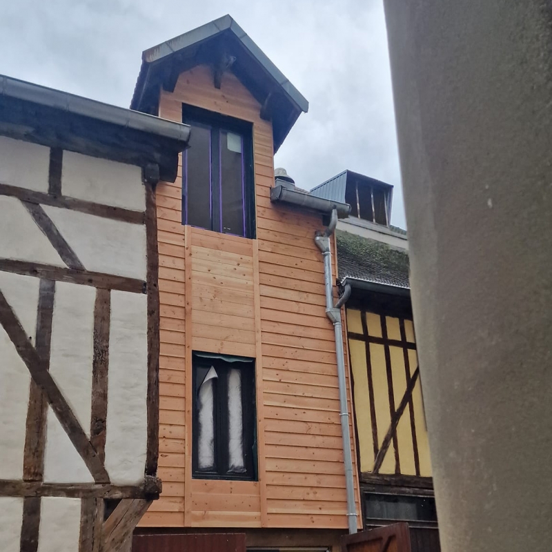 Volige Douglas 18 mm profil mi-bois - Evolution Bois