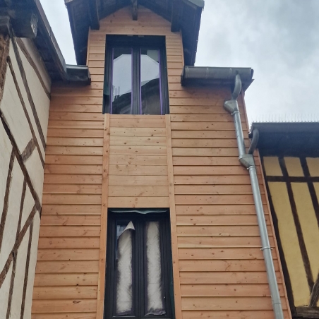 Volige Douglas 18 mm profil mi-bois - Evolution Bois